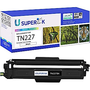 USUPERINK Compatible Toner Cartridge Replacement for Brother TN227 TN-227 TN-227BK TN223 TN223BK to use with HL-L3230CDN HL-L3290CDW DCP-L3550CDW MFC-L3770CDW HL-L3210CW Printer (1 Pack, Black)