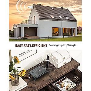 HiBoost Mini Cell Signal Booster for Verizon, AT&T, T-Mobile| Up to 1500 Sq Ft/One Room| High Power Outdoor Receiving Antenna| 5G/4G/3G LTE| Band 5, 12/17, 13|App Service + Install| FCC Approved