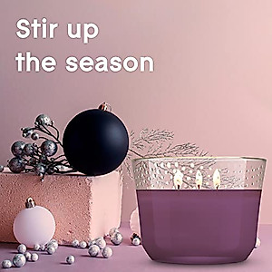 Glade Candle Velvety Berry Bliss, Fragrance Candle Infused with Essential Oils, Air Freshener Candle, 3-Wick Candle, 6.8 Oz, 3 Count