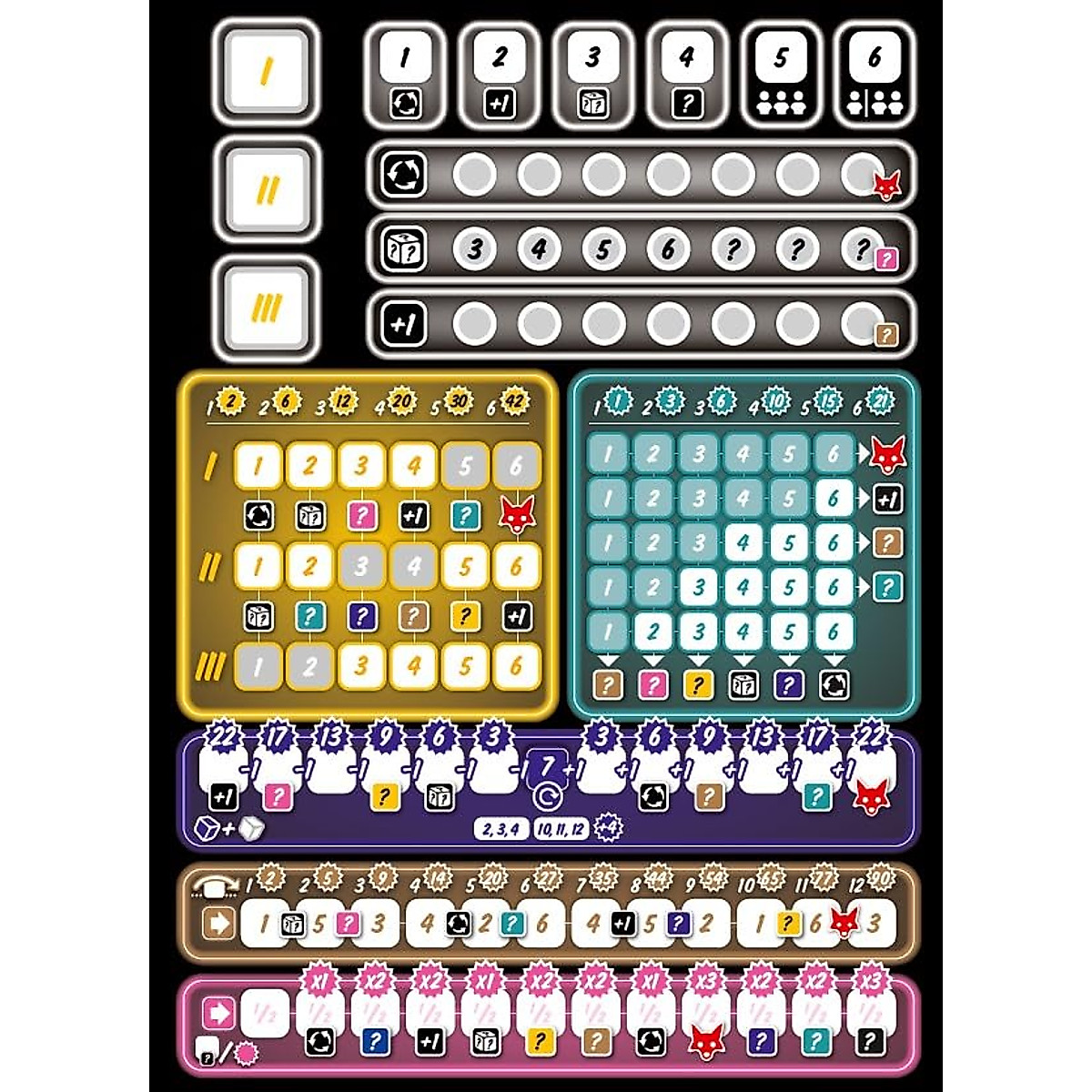 Schmidt Spiele 49384 Clever hoch DREI, dice Game from The Series Klein & Fein