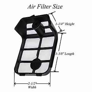 Notos 2Pcs Air Fil-ter Fit For Ryobi RY10518 RY10520 UT10518 UT10520 Replace 518049002