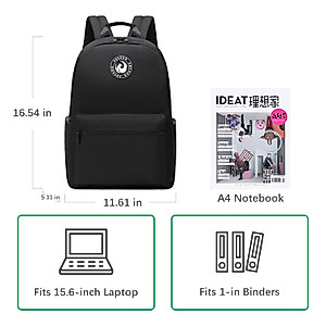 Abshoo Lightweight Backpack for School Classic Basic Water Resistant Casual Daypack Plain Bookbag (Baby Pink)