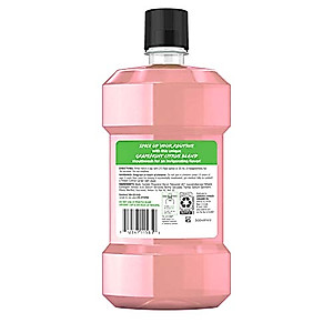 Listerine Zero Alcohol Mouthwash, Limited Edition Grapefruit Rose Flavor, 500 mL(Pack of 2)