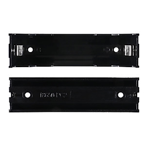 Coliao 8pcs 18650 Battery Case Holder 1 Slots X 3.7V DIY 18650 Battery Storage Box, in Parallel Black Plastic Batteries Clip Box with Pin for DIY Parallel or Series Circuit PCB Projects