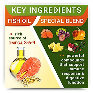 Allergy Relief + Omega 3 Dogs Bundle - Itchy Skin Treatment + Allergy & Itch Relief - Omega 3 & Pumpkin - Dogs Itching & Licking Treats + Skin & Coat Supplement - 420 Chews - Made in USA