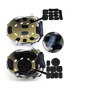 Helmet Pads Helmet Replacement Pads Universal Foam Padding Kits Set Accessories with Non Memory for Fast Helmet