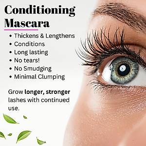 Better’n Ur Lashes Organic Mascara (BROWN) | 100% Natural | Made w Certified Organic Ingredients | Non GMO | Hypoallergenic for Sensitive Eyes | Length & Volume | Vegan | Cruelty Free