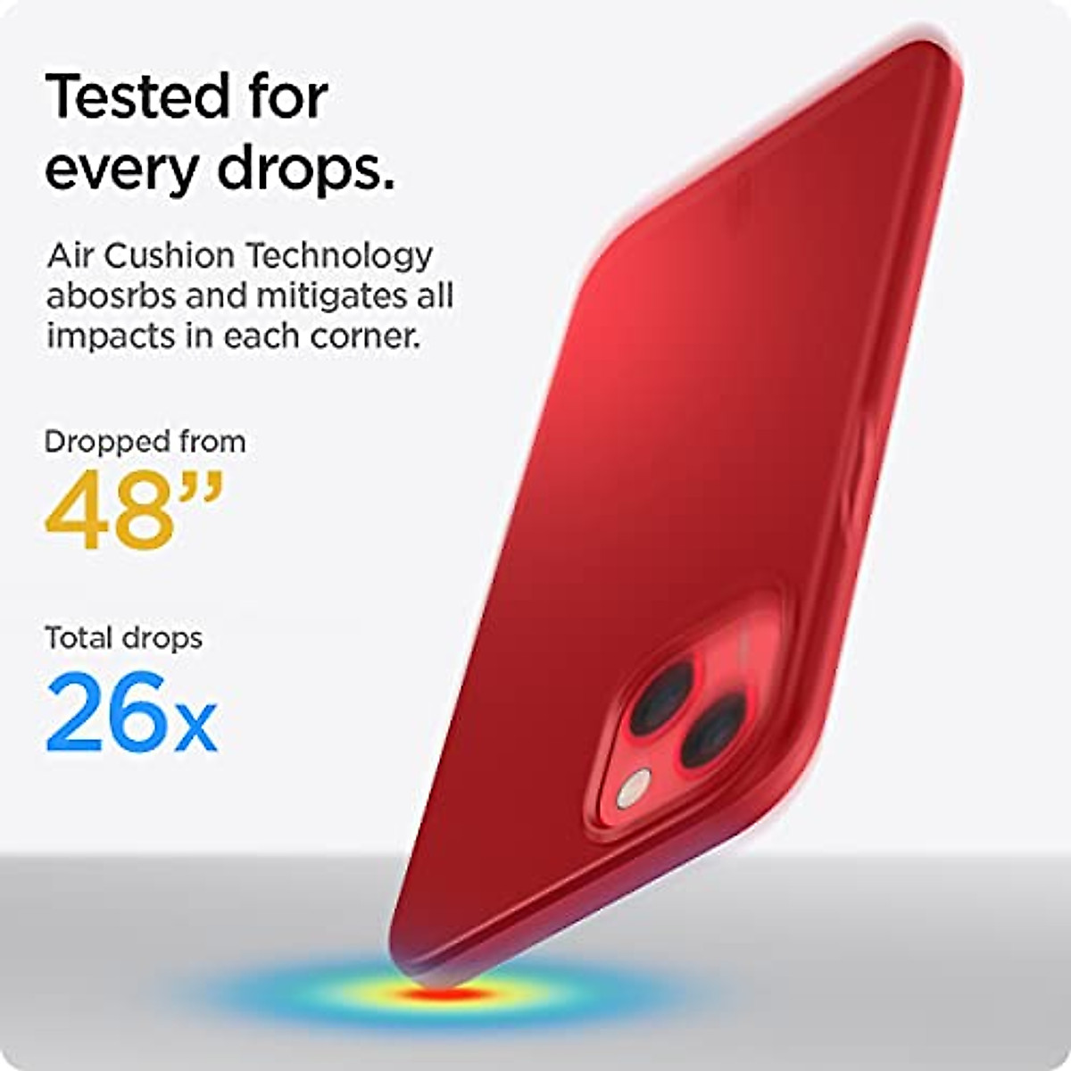 Spigen Thin Fit Designed for iPhone 13 Mini Case (2021) - Red