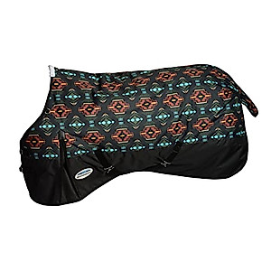 Weatherbeeta ComFiTec Essential Standard Neck Medium - Black Western Print - 75"