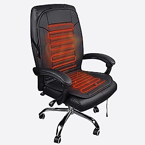 OLYDON Heated Seat Cushion with Pressure-Sensitive Switch and Overheat Protection Thermostat, with Power Adapter, Heating Pad for Office Chair, Home Etc.