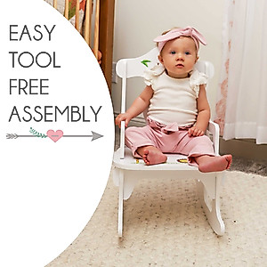 My Bambino Personalized Child's Puzzle Rocking Chair (Pink Princess Castle)