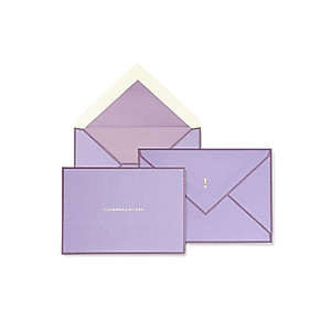 Kate Spade New York All Occasion Card Set of 15 with Blank Interior and Lined Envelopes, Colorblock