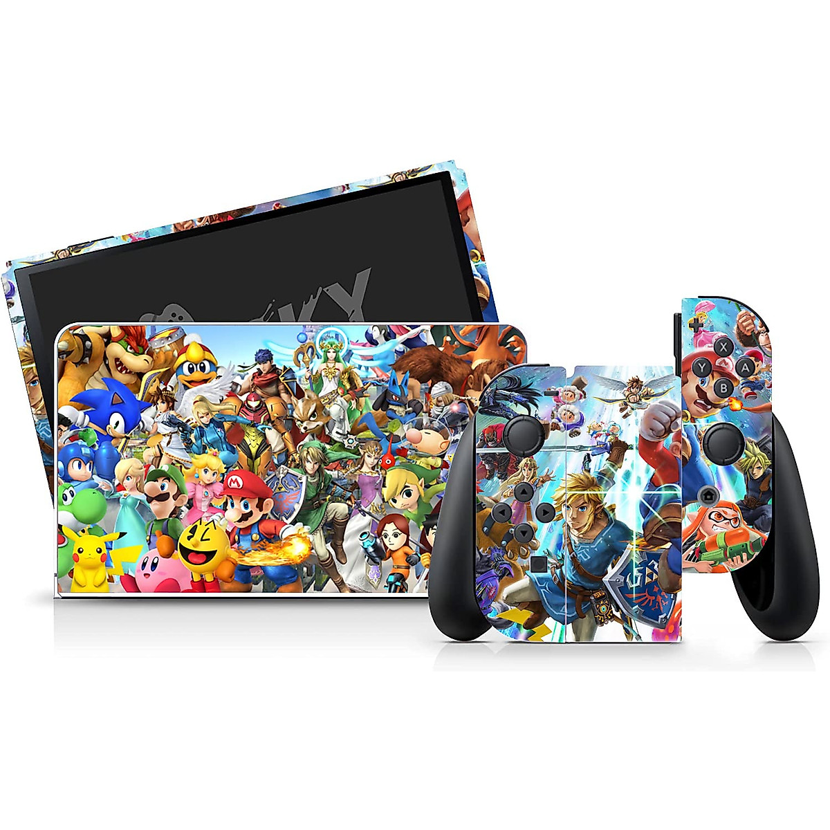 SadSkins Full Wrap Skin for switch oled Anime, Protector Skin Cover Matte Vinyl Decal Stickers（Only switch oled）
