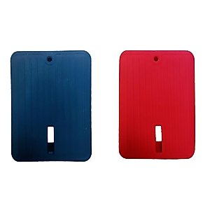 2 Pack Soft Silicone Protective Case Cover Sleeve Compatible with Toshiba Canvio Basics A5 1TB 2TB Portable External Hard Drive HDD, Shockproof dropproof Scratch Resistant Skin (Black+red)