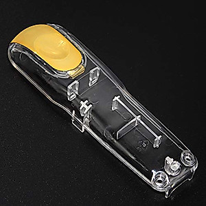 Anrom Hair Clipper Transparent Cover, DIY Replacement Clipper Protective Cover for Wahl 5 Star Cordless Magic Clip Clipper # 8148 Transparent Shell Gold
