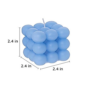 HomeWidget Bubble Cube Scented Candle - Natural Premium Handmade Aesthetic Decorative Soy Wax, Décor Ideas for Bathroom Bedroom, Gift for Her, Family and Friend