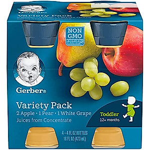Gerber 100% Juice Variety Pack 16oz (Pack of 3)
