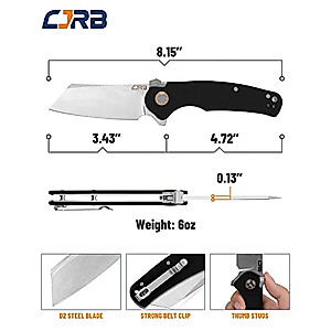 CJRB Crag Green Bundled with Crag Black Great EDC Knife Companion