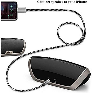 Aux Cord for iPhone,[Apple MFi Certified]2 Pack Lightning to 3.5mm Headphone Jack Adapter for iPhone 14 Pro 13 12 11 XS XR X 8 7 6 for Car Home Stereo,Speaker,Headphone,Support All iOS 3.3FT Silver