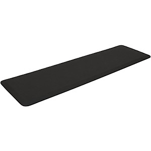 GelPro NewLife Designer Comfort Ergo-Foam Cushioned Anti-Fatigue Kitchen Floor Mat, Stain-Resistant, Waterproof, Non-Slip Padded Desk/Office Mat, 20" x 72", Grasscloth Charcoal