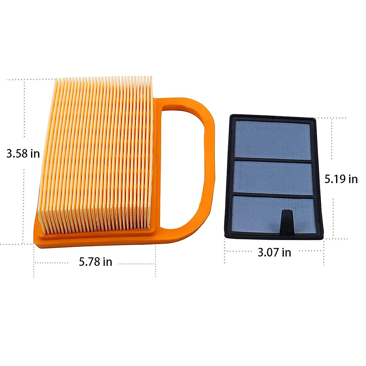 42381410300B 4238 140 4401 Air Filter & Pre Filter Replacement for Stihl TS410 TS420 TS410Z TS420Z TS480 TS500i 4238 140 4402 4238 140 1800