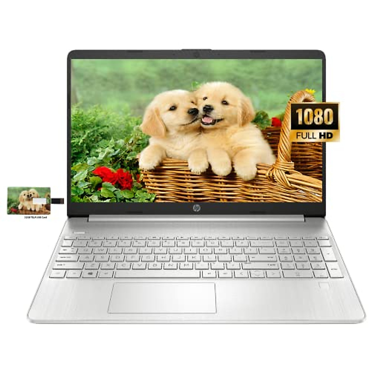 HP Newest 15 Business Laptop, 11th Gen Intel Core i5-1135G7, 15.6" FHD IPS Display, 12GB RAM, 512GB SSD, Wi-Fi 5, Bluetooth, Windows 10 Pro | 32GB USB Card