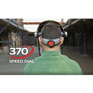 Jackson Safety QUAD500 Face Shield with Shade 5 IR Welding Visor, Ratcheting, Clear Tint, Anti-Fog Coating, Black, 14230