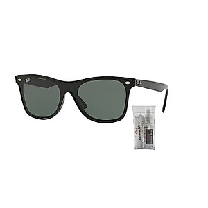 Ray-Ban RB4440N BLAZE CLUBMASTER 601/71 41M Black/Green, Black/Green, Size 41 mm