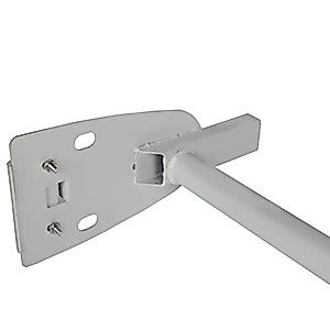 ECCPP Adjustable Van Ladder Rack Hightop 3 Bars Roof Rack fit for Chevy Express 2500 for Dodge for Ford E-250/350 for GMC Savana with Rain Gutters Heavy-Duty Steel Pickup Truck Ladder Rack