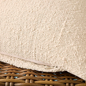 TOWN & COUNTRY EVERYDAY Rio Indoor/Outdoor Decorative Pillow, 20"x20", Beige