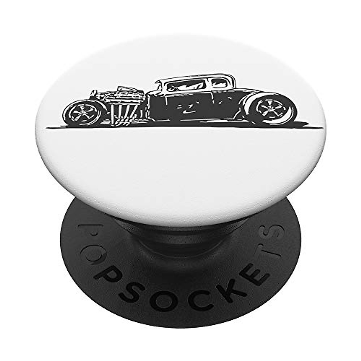 Hot Rod Rust Racer Vintage Graphic Old Muscle Car PopSockets Swappable PopGrip