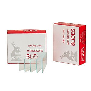 OMAX XA960506 100 Piece Blank Glass Frosted Slides and 100 Piece Cover Slips