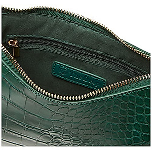 The Drop Women's Melanie Small Shoulder Bag, Dark Green, One Size