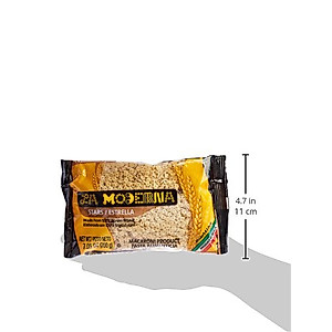 La Moderna Stars Pasta, Noodles, Durum Wheat, Protein, Fiber, Vitamins, 7 Oz