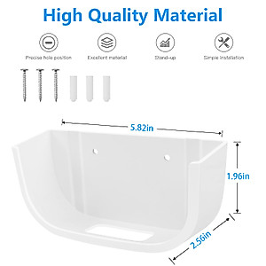 Screwless Wall Mount for eero Pro 6E Tri-Band Mesh Wi-Fi Holder, No Tools Required, Easy to Install, No Drilling, Strong VHB Adhesive Mount (2)