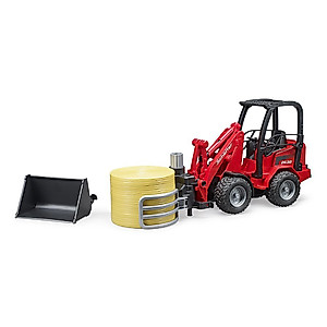 Schaeffer Compact Loader 2034 w Bale Gripper and Bale