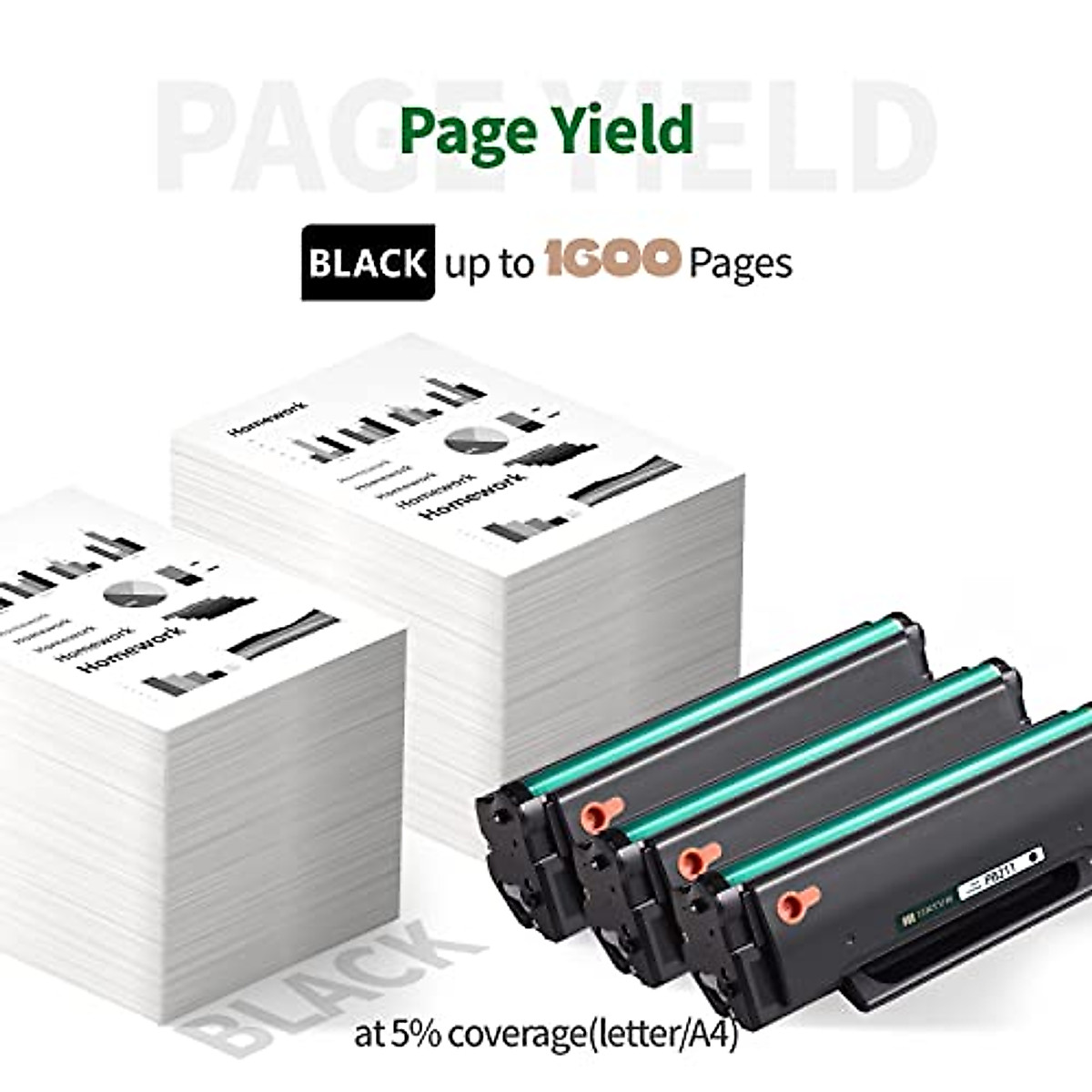 JINTUM Compatible PB-211 Toner Cartridge Replacement for Pantum PB211 PB-211EV Toner Cartridge for Pantum P2502W M6552NW M6550NW M6602NW M6600NW P2500W Laser Printer (3 Black)