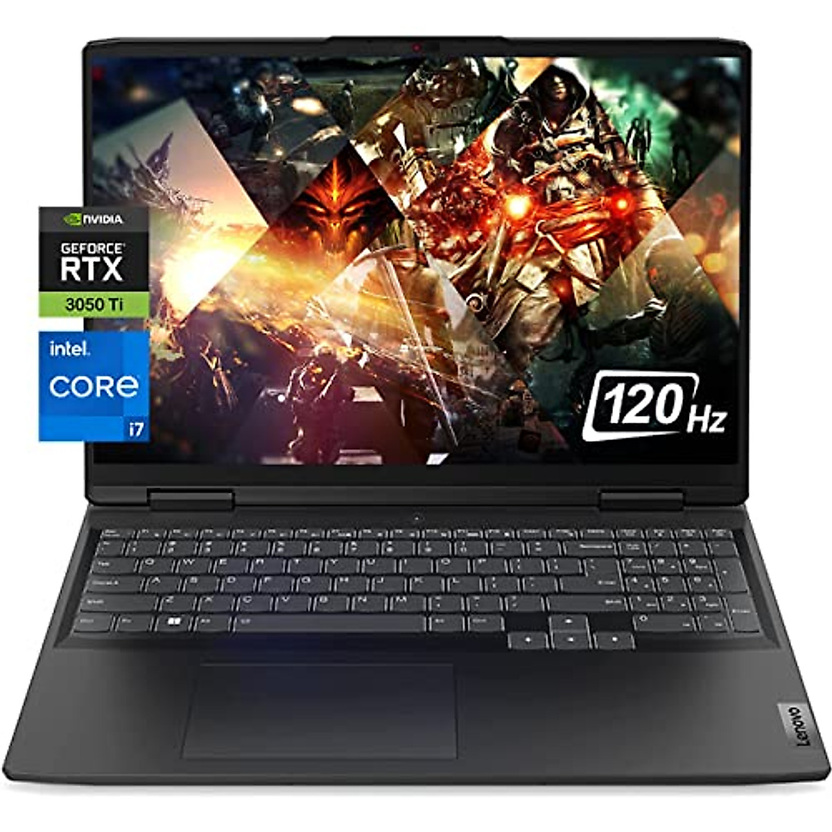 Lenovo Gaming Laptop IdeaPad 3 15.6", 12th Intel Core i7-12700H 14 Cores, NVIDIA GeForce RTX 3050 Ti, 32GB RAM 1TB PCIe SSD, 120Hz IPS FHD, RJ-45, Thunderbolt 4, Backlit KB, Windows 11, w/Mousepad