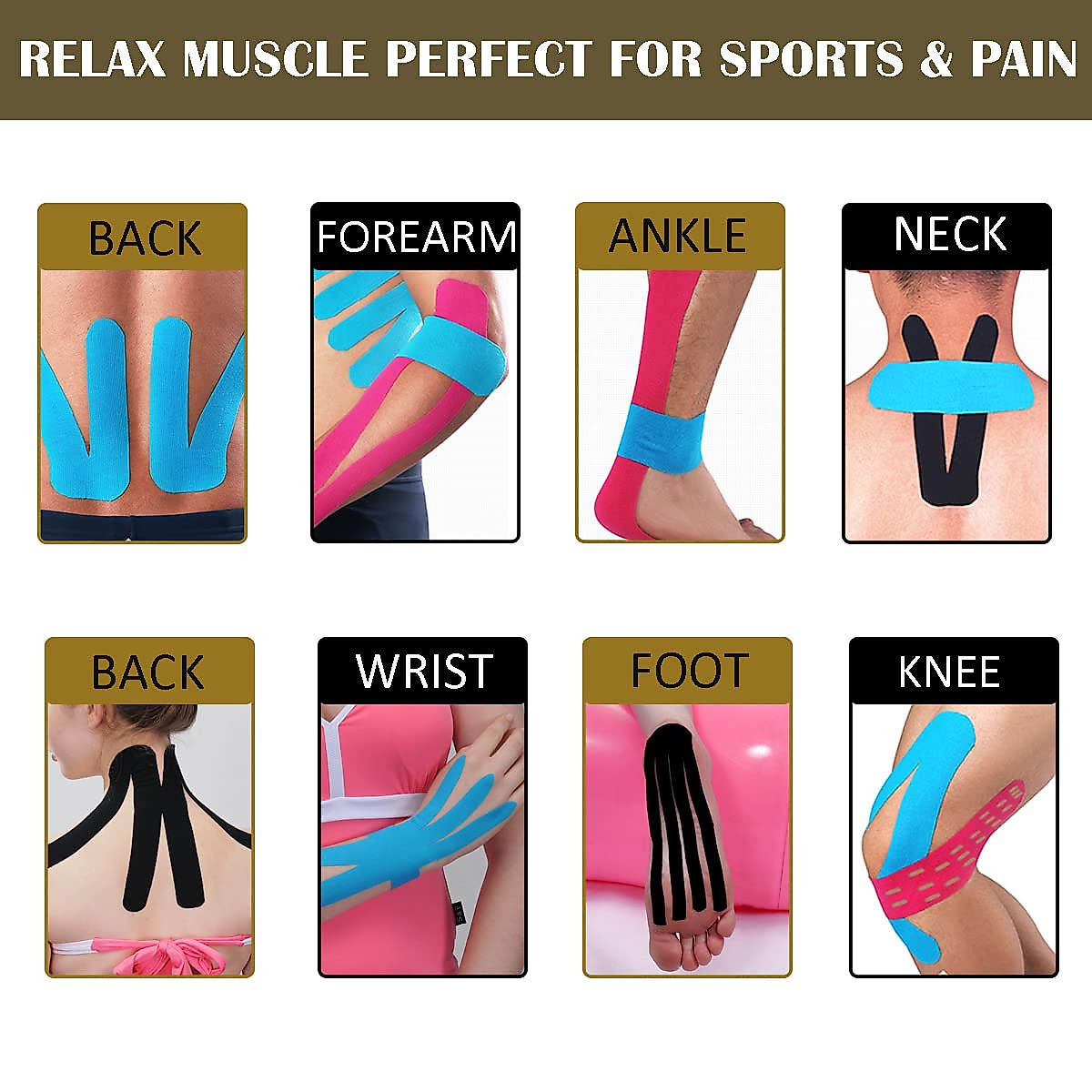 Scientific Cotton Rayon Fiber Kinesiology Tape, 16' Length x 2" Width,Latex-Free Athletic Tape Designed to Boost Athletic Performance, Reduce Muscle Pain, Ease Inflammation (Nude)