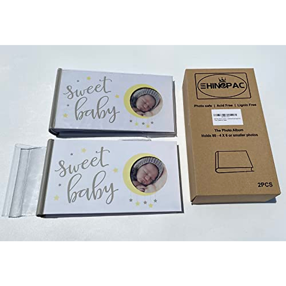 Baby Photo Album 4x6 Photos Hold 80 Slip-in Pockets Mini Picture Book , Mini Photo Albums for Baby with Writing Space Picture Book for Baby Family Wedding Mother New Year ThanksGiving