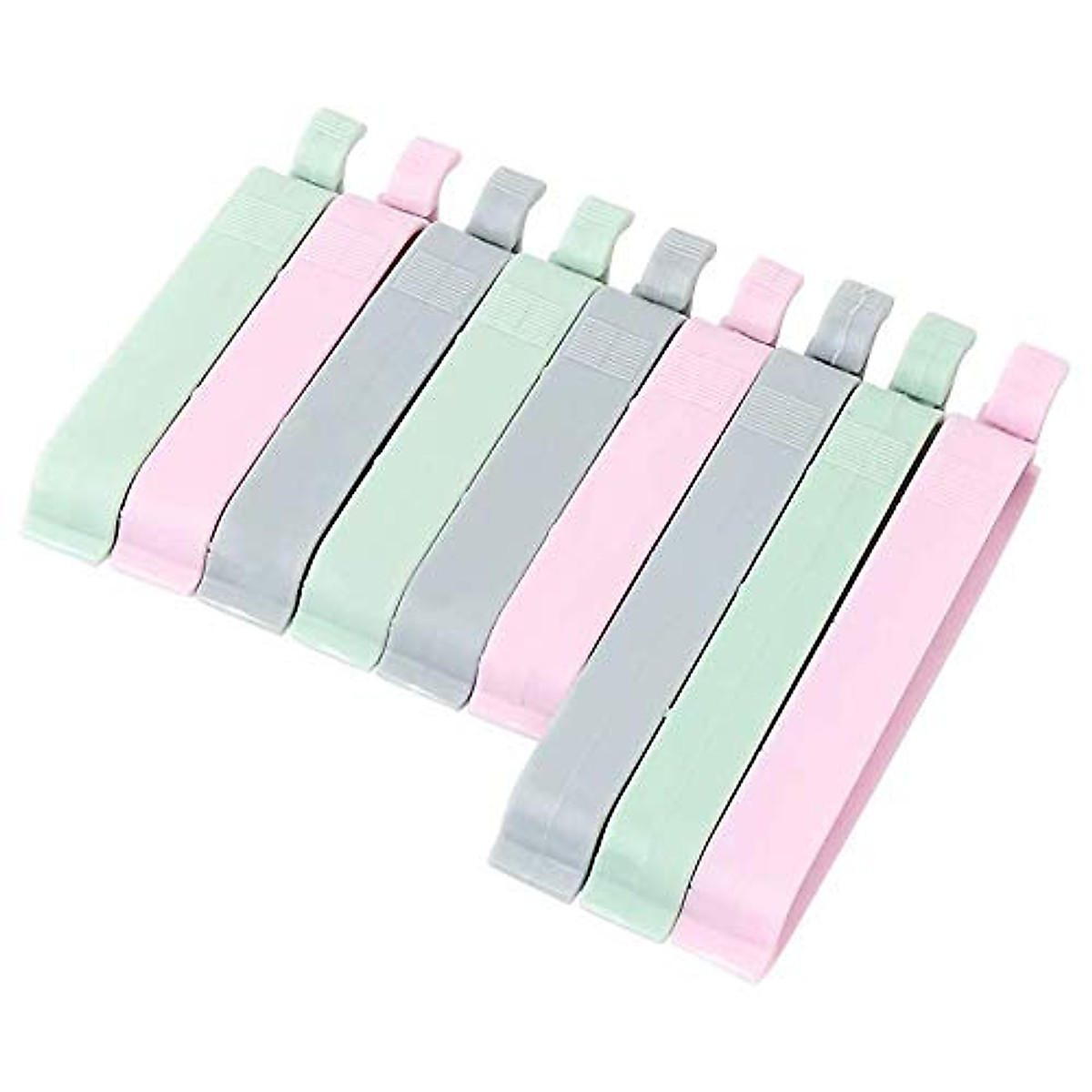 TAMOSH 12 Pcs Sealing Chips Food Bag Storage Clips Colorful for Snack and Tea Bags Sandwich Kitchen Clips Potato Chips Sturdy