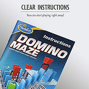 ThinkFun Domino Maze STEM Toy and Logic Game for Boys and Girls Age 8 and Up - Combines the Fun of Dominos With the Challenge of a Puzzle