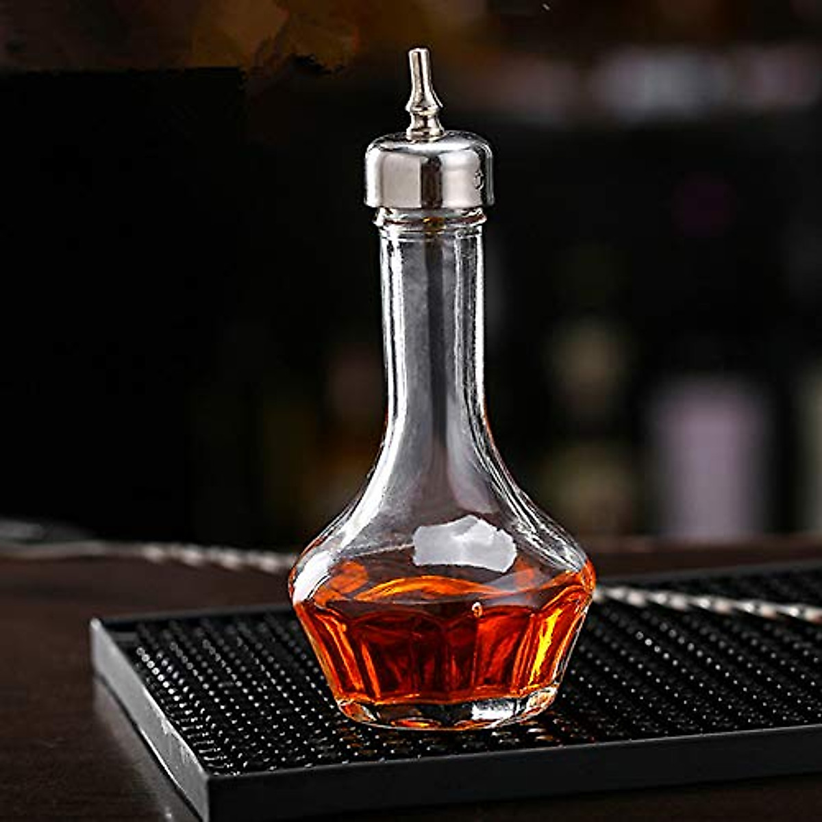 Bitters Bottle - 50ml Glass Dash Bottle with Stainless Steel Dasher Top, Professional Bar Tool for Making Cocktails - DSBT0001