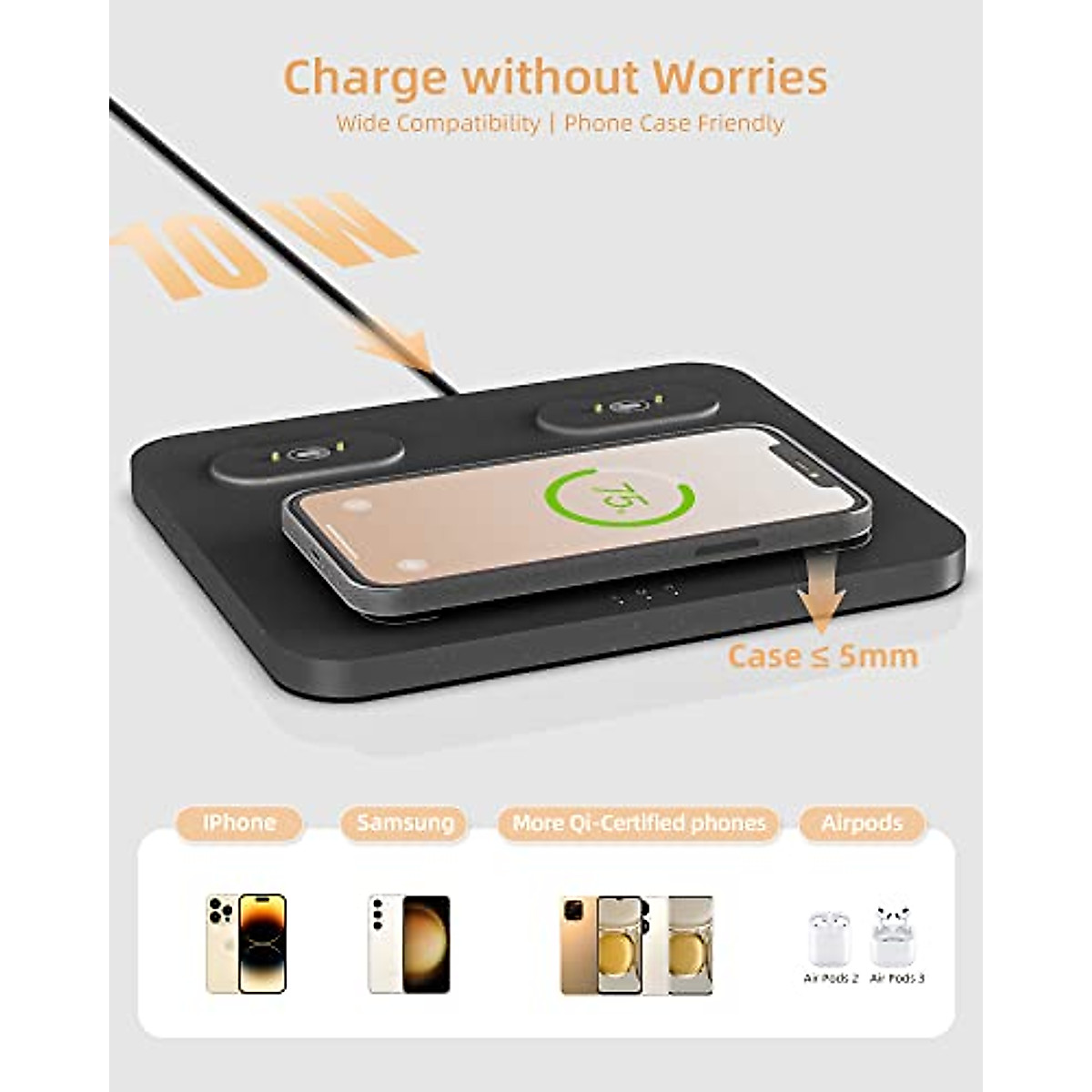 Birthday Gifts for Men, 3 in 1 Charger Station with Wireless Phone Charger, LED Night Light, Portable Bluetooth Speaker, Christmas Gift Relaxing Gift Box for Women, Men, Mom, Girlfriend