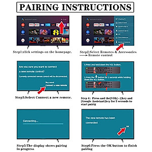 MYHGRC RMF-TX500U Voice Remote Control fit for Sony Smart TV Replacement Sony Voice Remote for All Sony Bravia LED OLED LCD 4K UHD HDTV HDR TV, with Google Play Netflix Button …