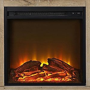 Ameriwood Home Chicago Electric Fireplace TV Console for TVs up to a 50", Natural