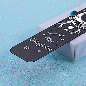 Tarot Bookmark for Booklover Women Men Gift Friend Christmas Gift for Bookworm Son Magician Bookmark for Astrology Lovers Tarot Lover Unique Gift for Girl Daughter Husband Wife Birthday Book Club Gift