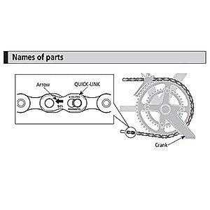 SHIMANO 11 Speed Chain Quick Link Connector SM-CN900 (2 Pairs)