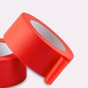 Lichamp Wide Red Painters Tape 2 inches, 1pc Medium Adhesive Red Masking Tape, 1.95 inches x 55 Yards