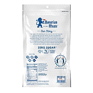 Bavarian Meats Lil' Landjaeger German Style Smoked Sausage Snack Sticks, 10 Ounce